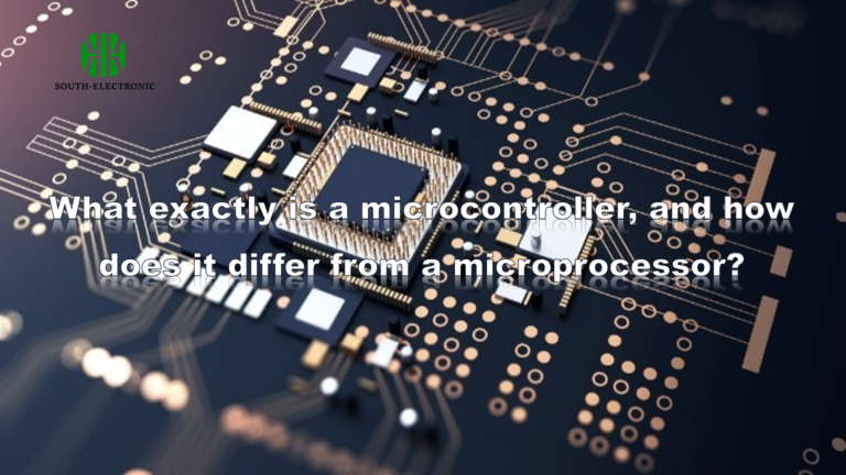 What exactly is a microcontroller, and how does it differ from a microprocessor?