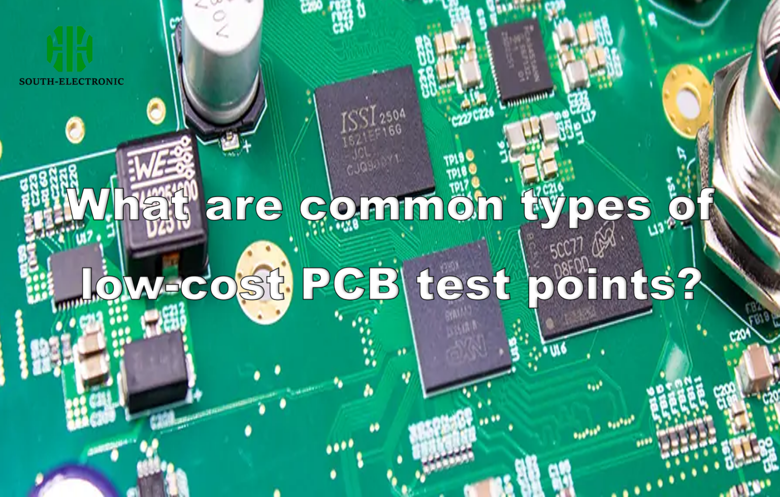 What are common types of low-cost PCB test points?